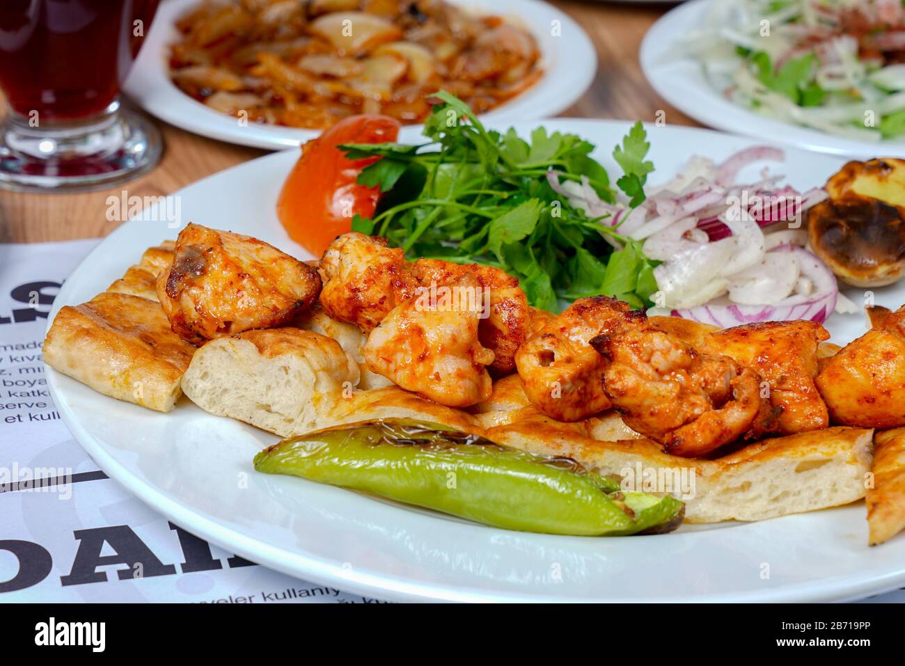 Kebab from turkish cuisine Stock Photo - Alamy
