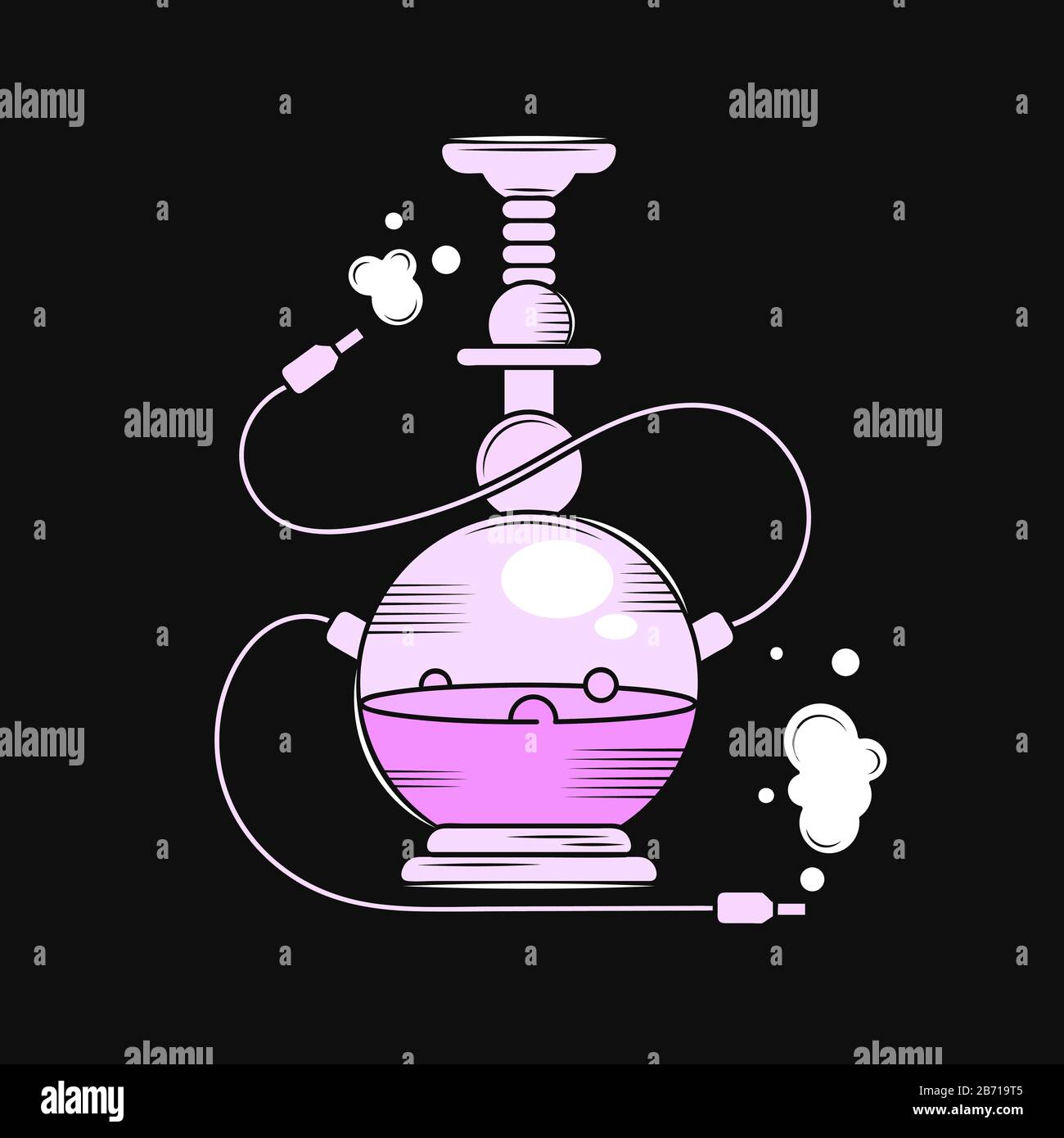 Hookah Vector Illustration Suitable For Greeting Card, Poster Or T ...