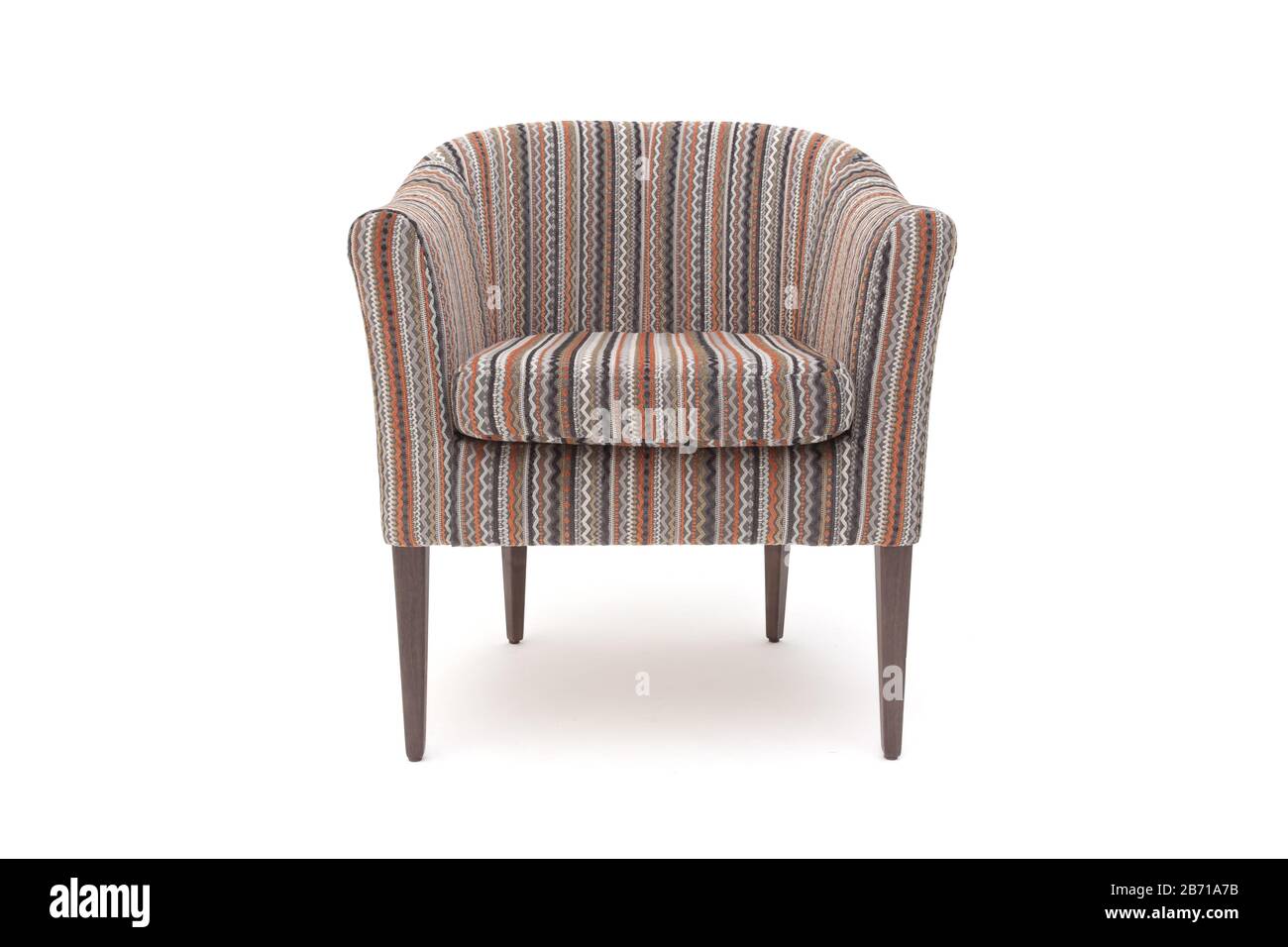 Classic soft chair. Isolated on white background Stock Photo - Alamy