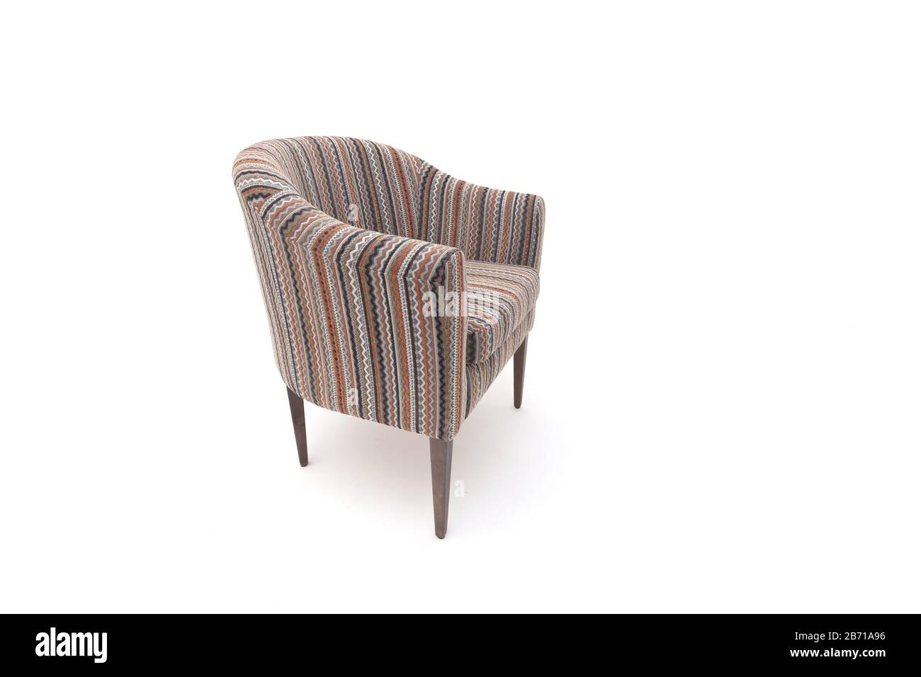 Classic soft chair. Isolated on white background Stock Photo - Alamy