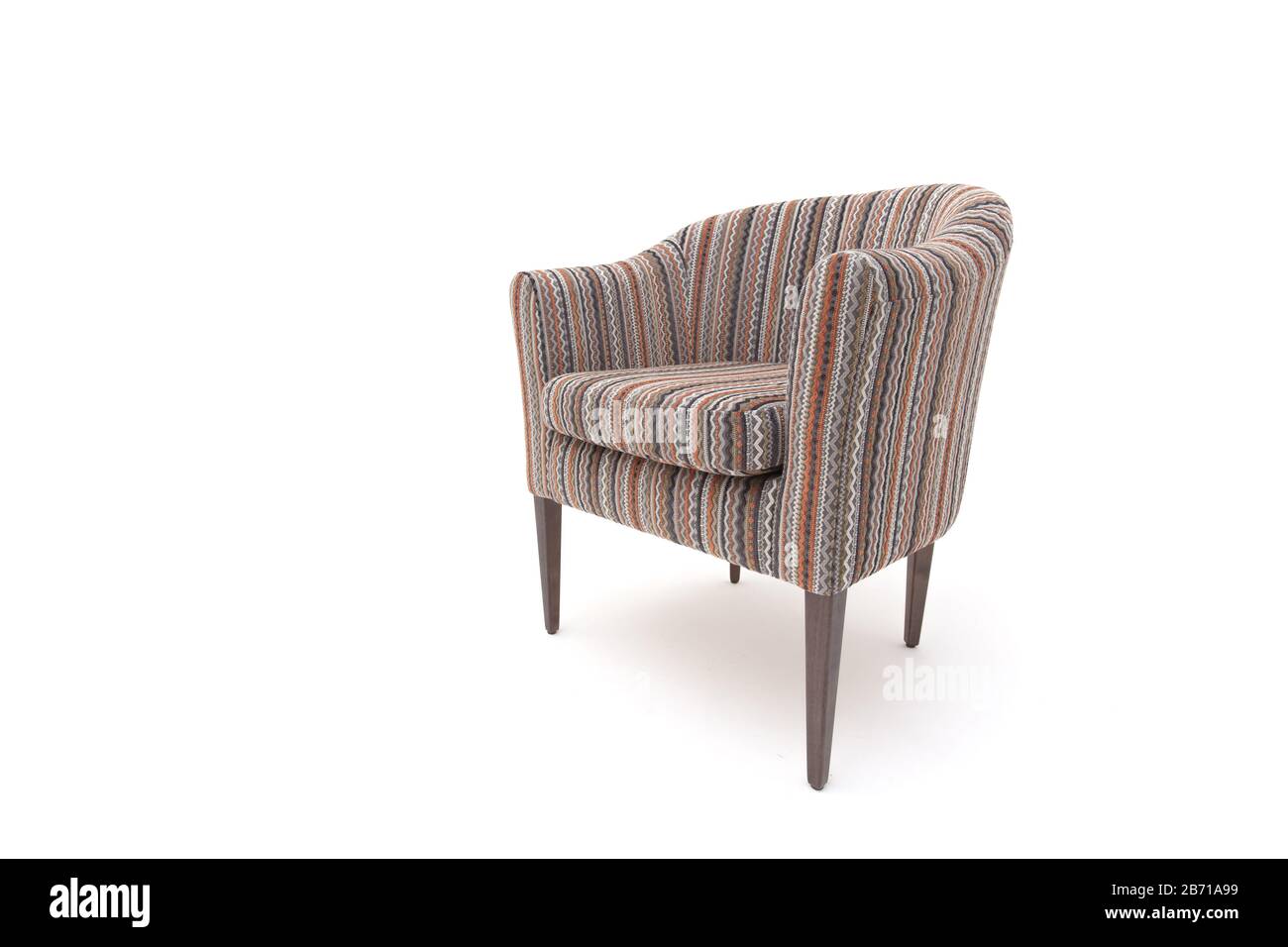 Classic soft chair. Isolated on white background Stock Photo - Alamy
