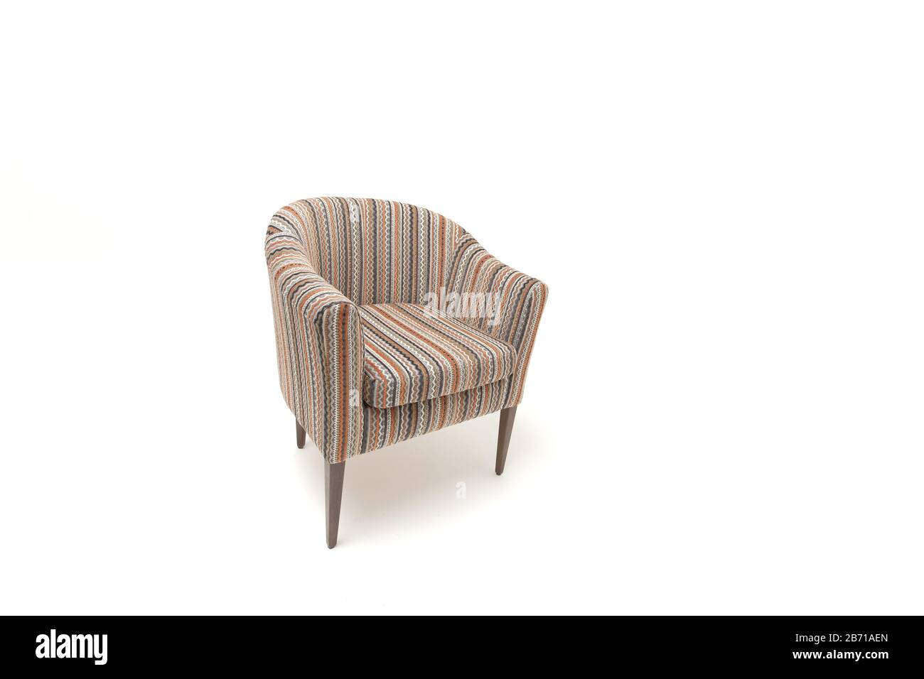 Classic soft chair. Isolated on white background Stock Photo - Alamy