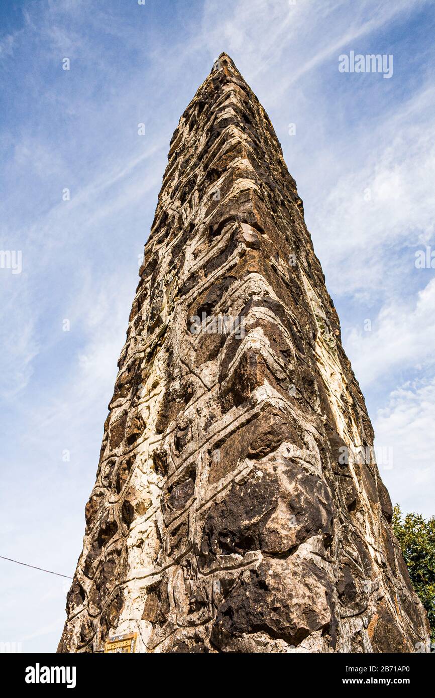 Triple Frontier Boundary Stone, inaugurated in 1903, indicating the ...