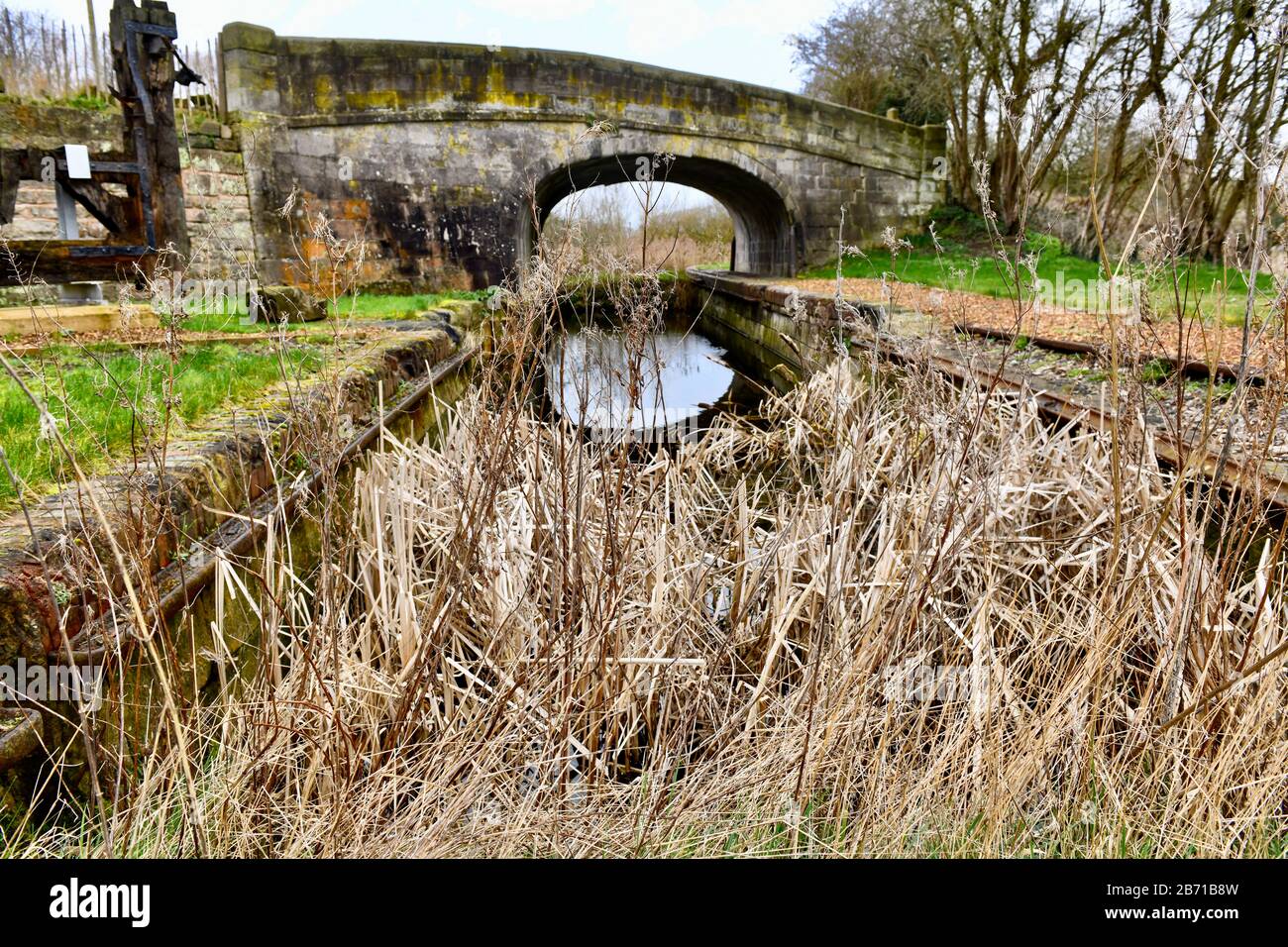 Restored stop gate at wappenshall hi-res stock photography and images ...