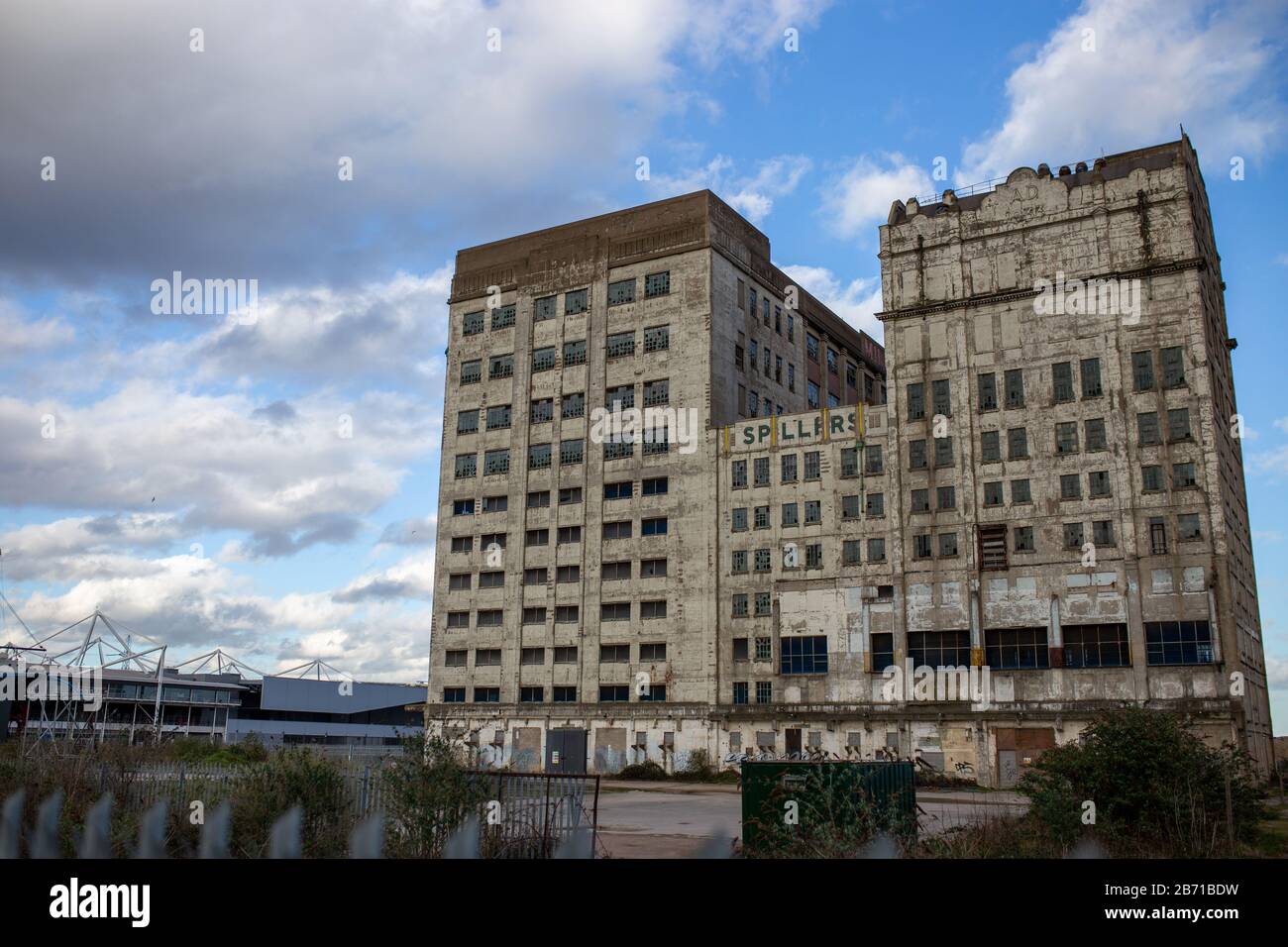 Millennium Mills Disused Building Royal Docks London Stock Photo - Alamy