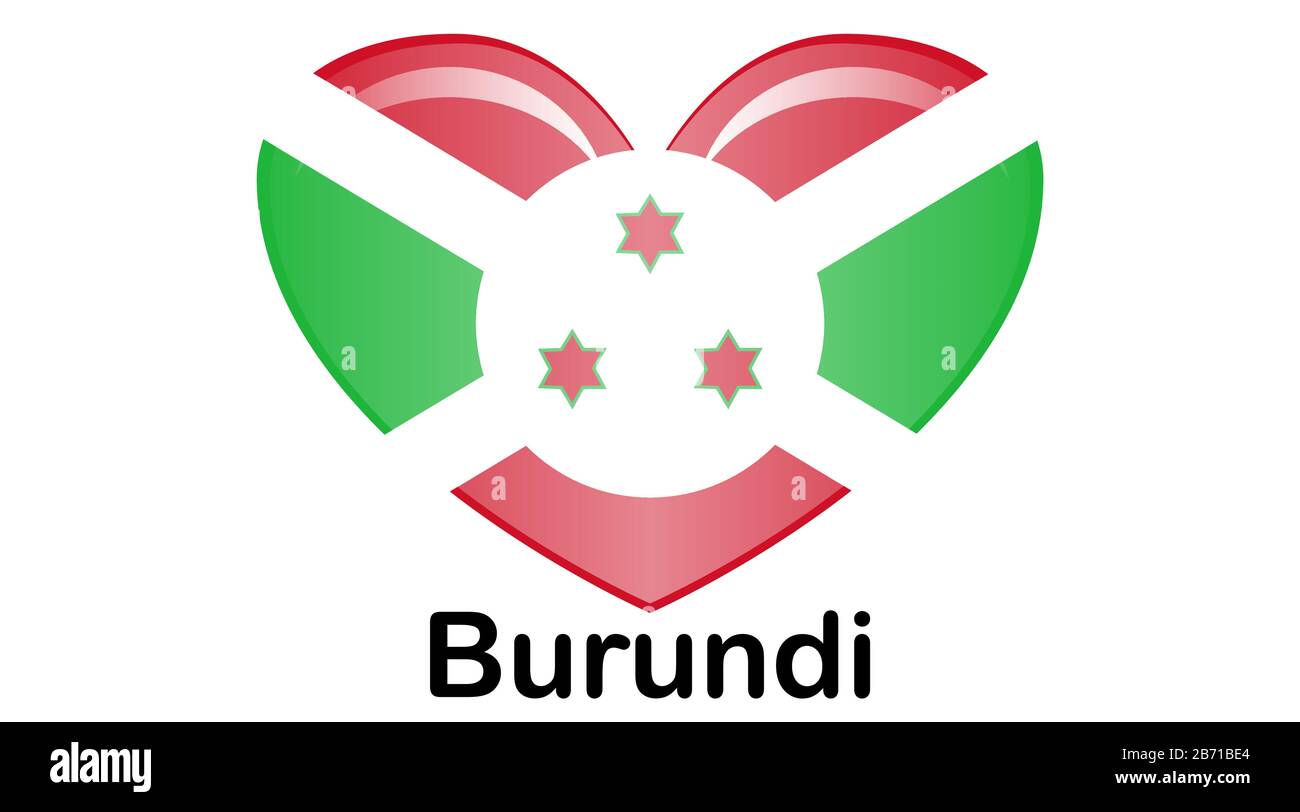 original and simple Burundi flag isolated in official colors and ...