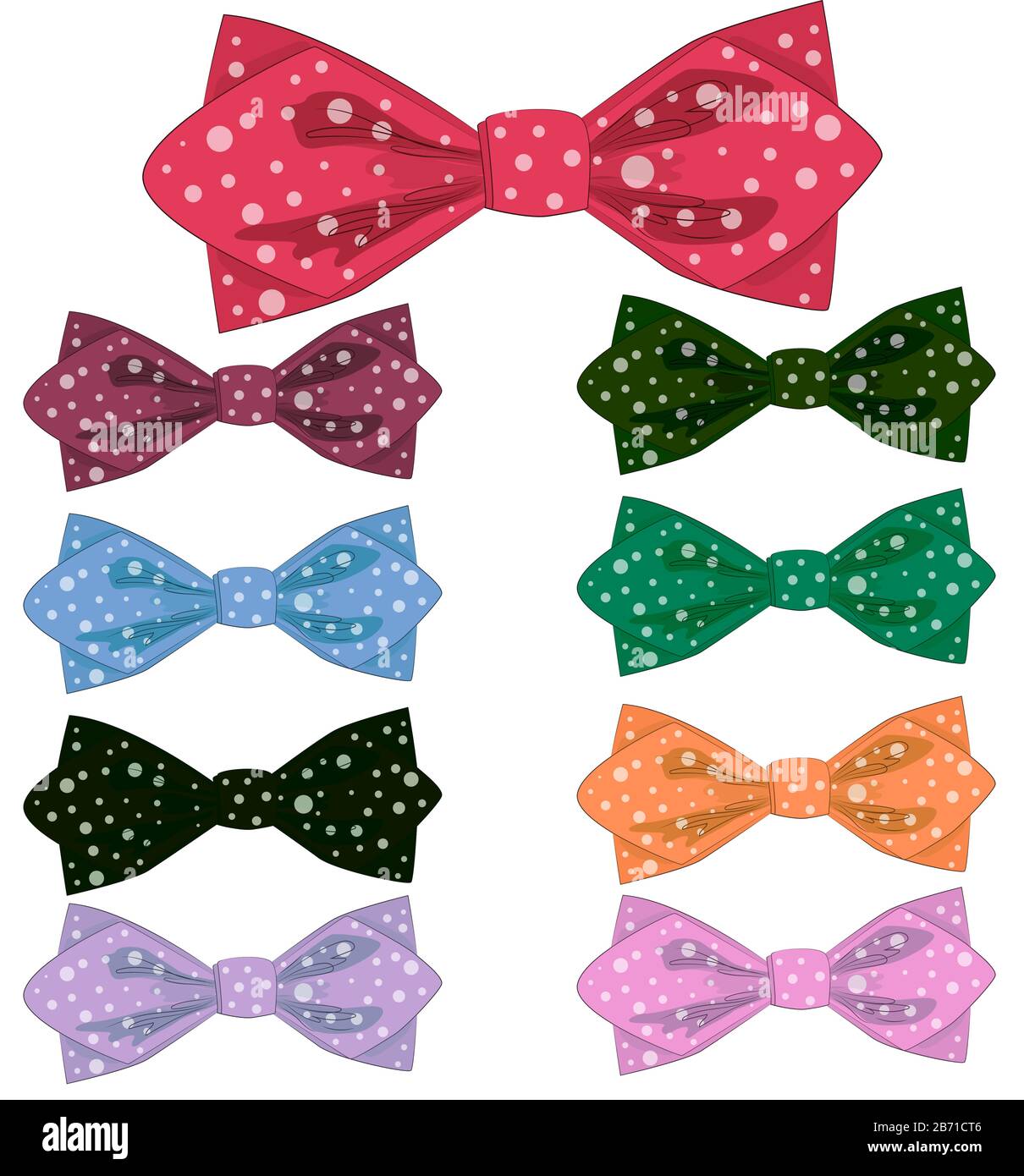 Polka Dot Bow Clipart