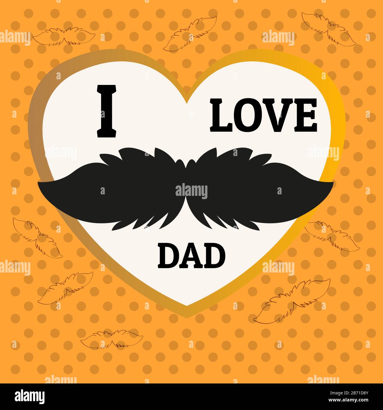 I love dad card Stock Vector Image & Art - Alamy