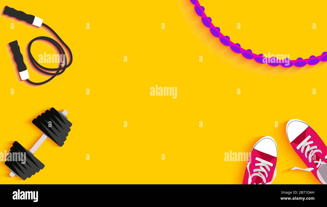 Abstract Fitness Sport Background. Vector Illustration Stock Vector ...
