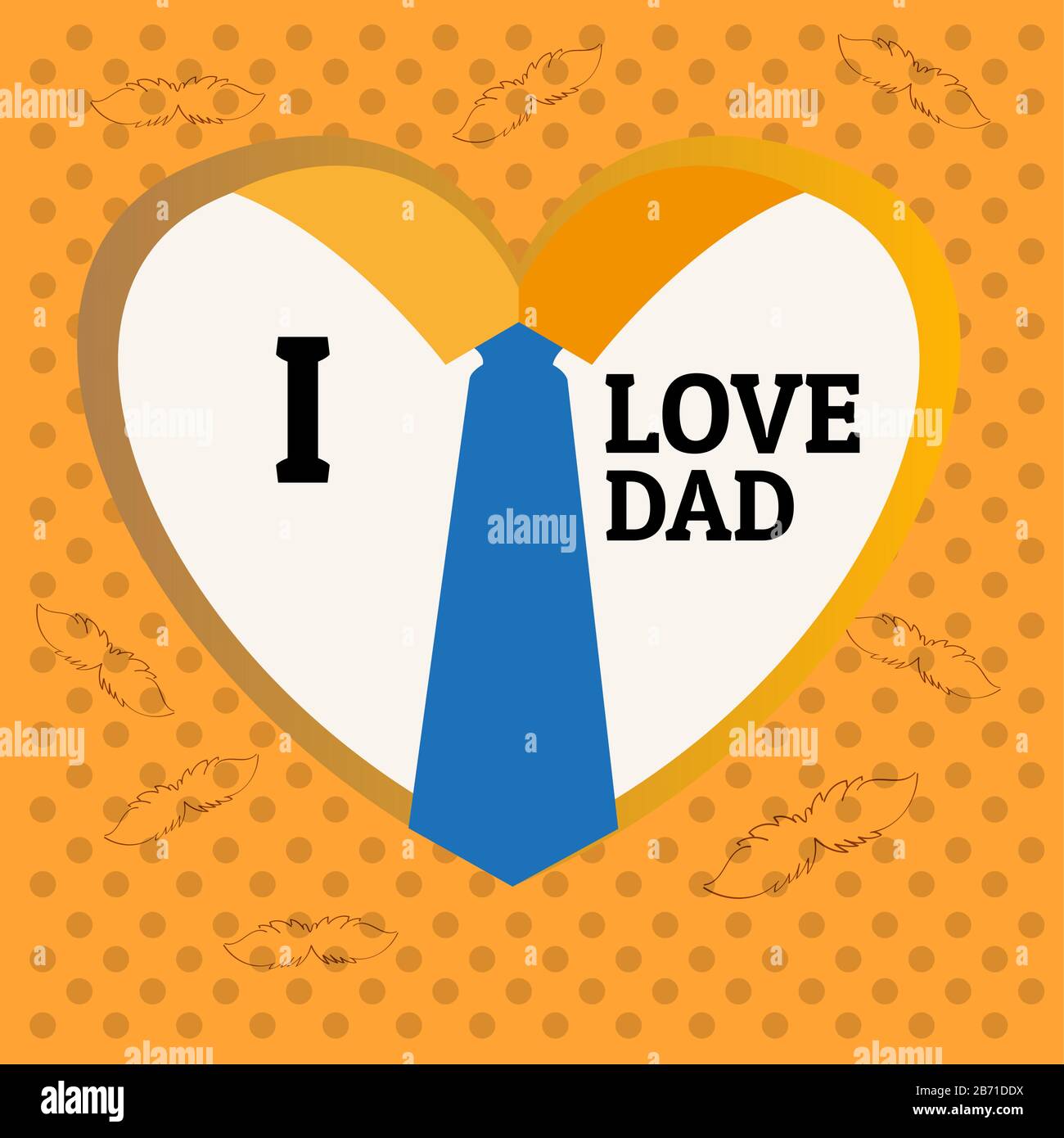 I love dad card Stock Vector Image & Art - Alamy