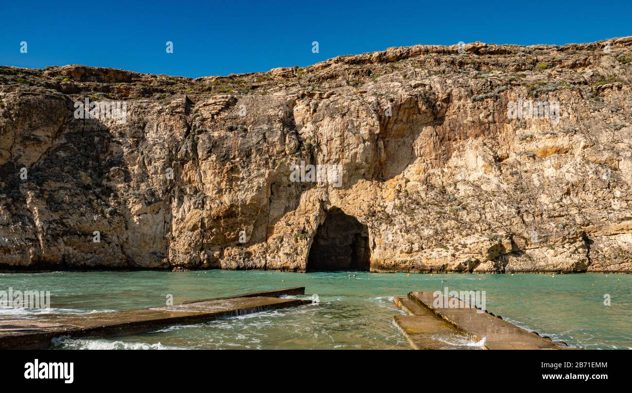 Beautiful Inland Sea on the Island of Gozo Stock Photo - Alamy