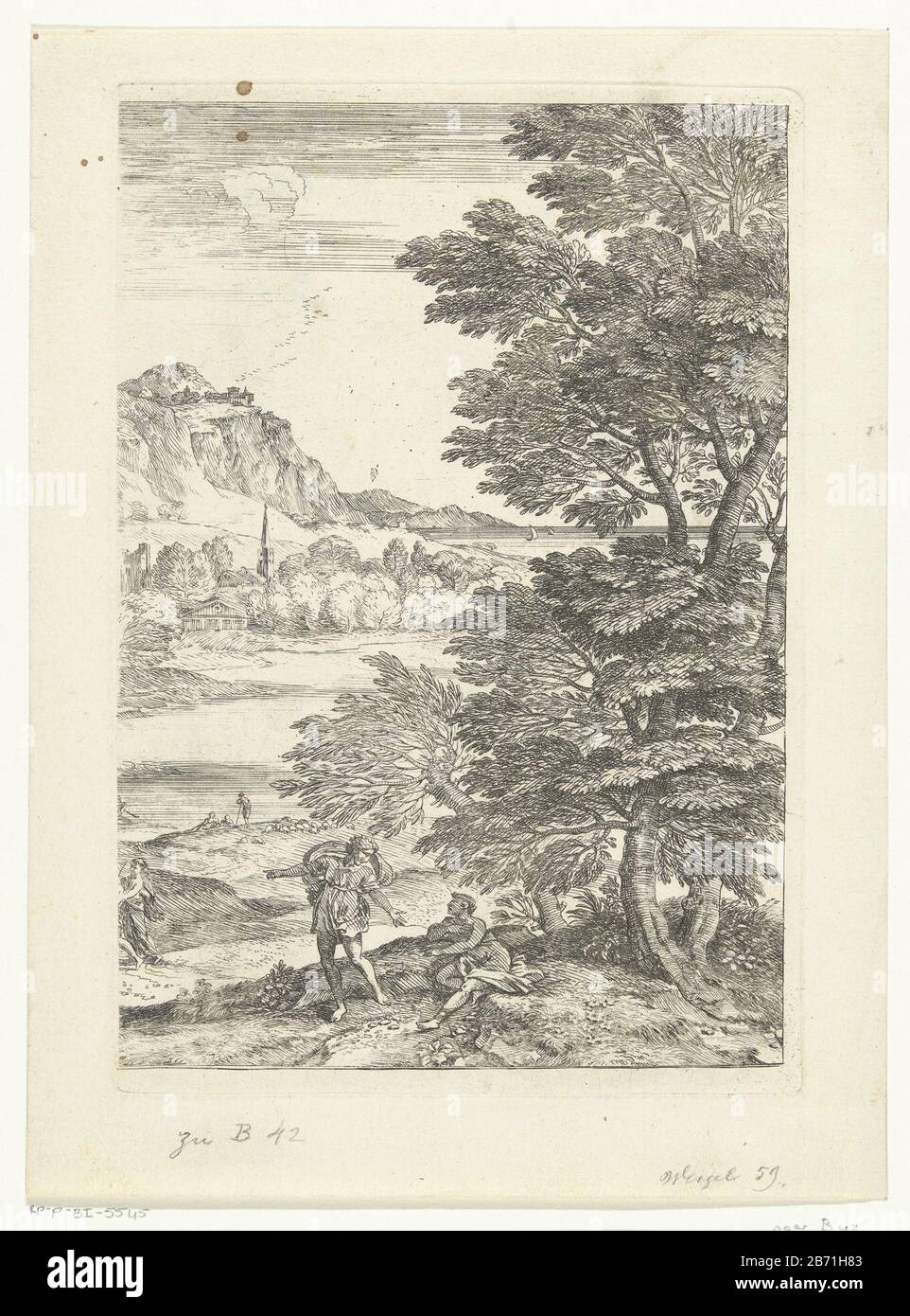 Man standing between two trees hi-res stock photography and images - Alamy