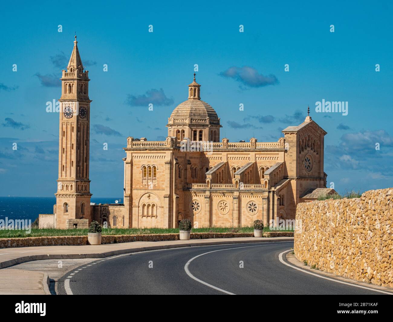 Ta Pinu Church on Gozo is a famous landmark on the island Stock Photo ...