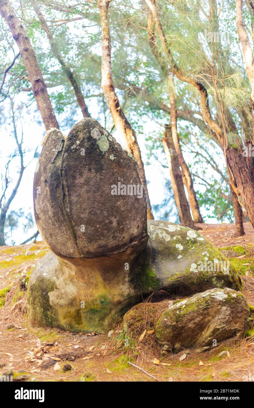 United States of America, Hawaii, Molokai island, Kauleonanahoa phallic ...