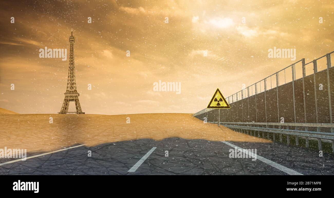 Nuclear war traffic sign hi-res stock photography and images - Alamy