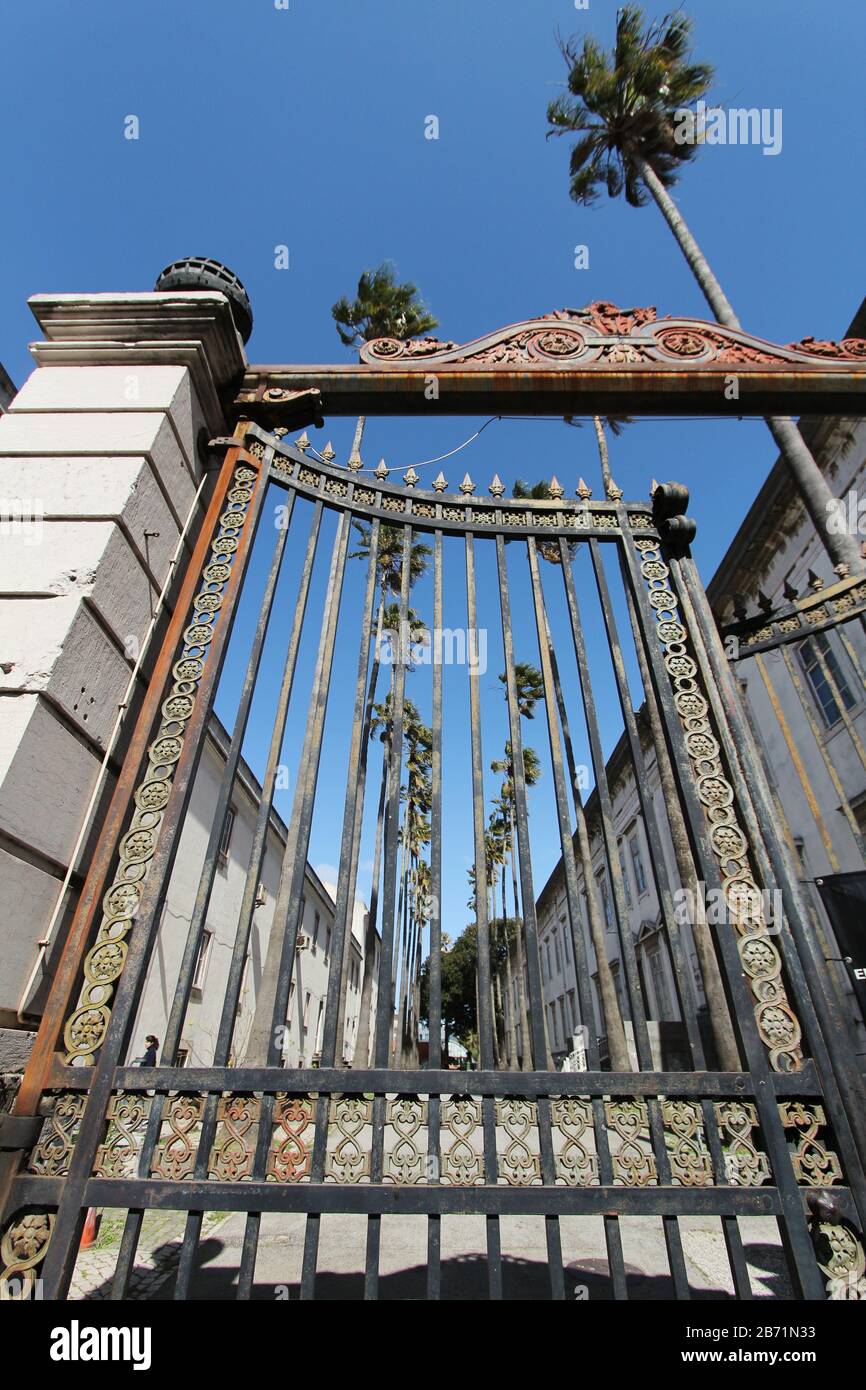 Beautiful forged metal door and facade of the National Museum of ...