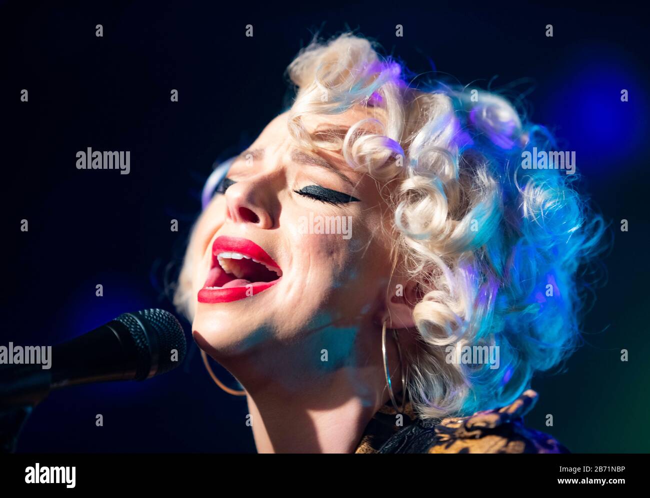 Samantha Fish and Band Live in Norwich England Stock Photo - Alamy
