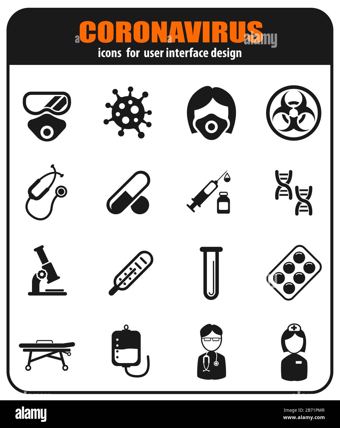 Covid 19 test temperature Stock Vector Images - Alamy