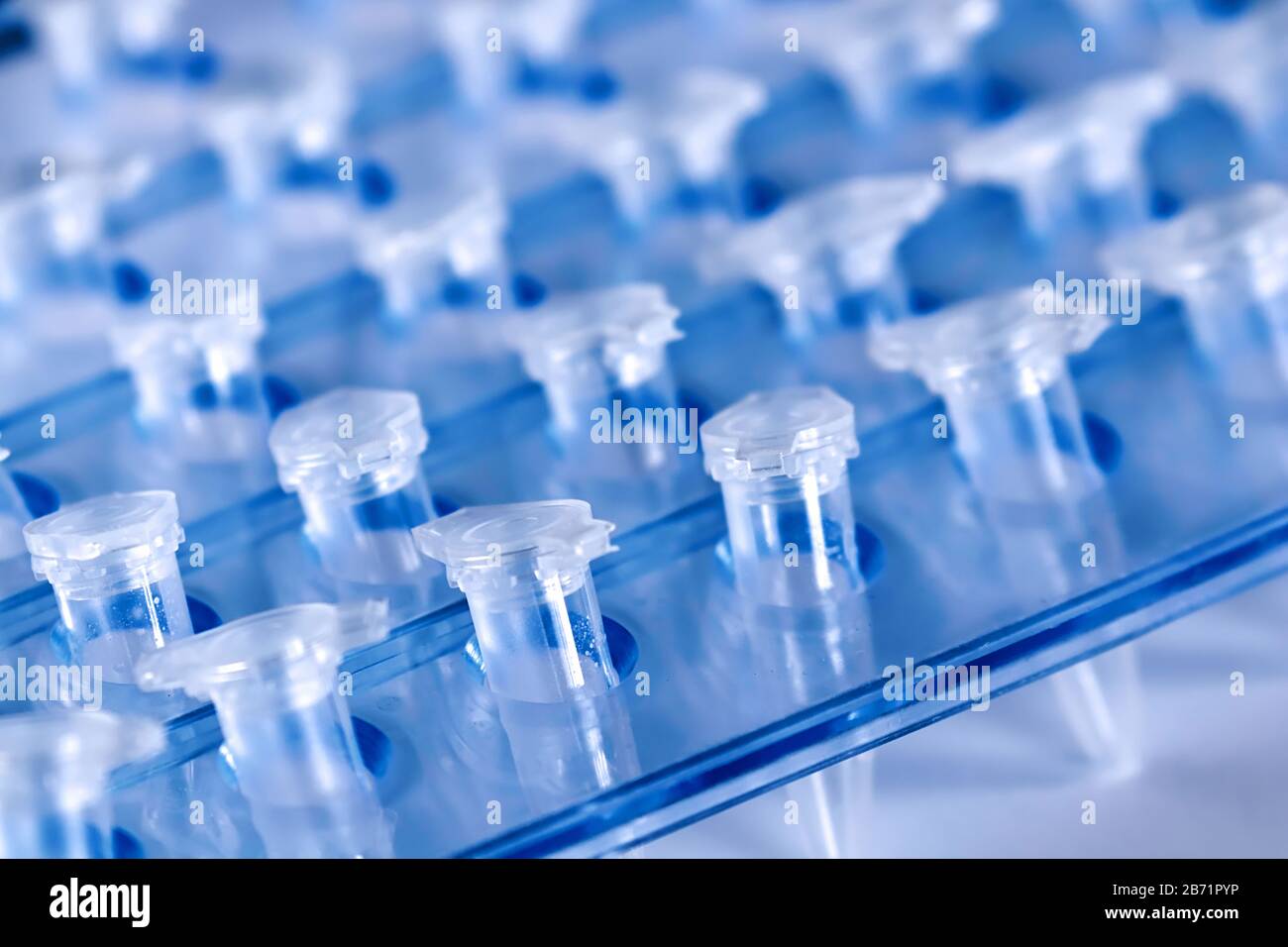 Science Plastic Test Centrifuge Tubes Stock Photo - Alamy