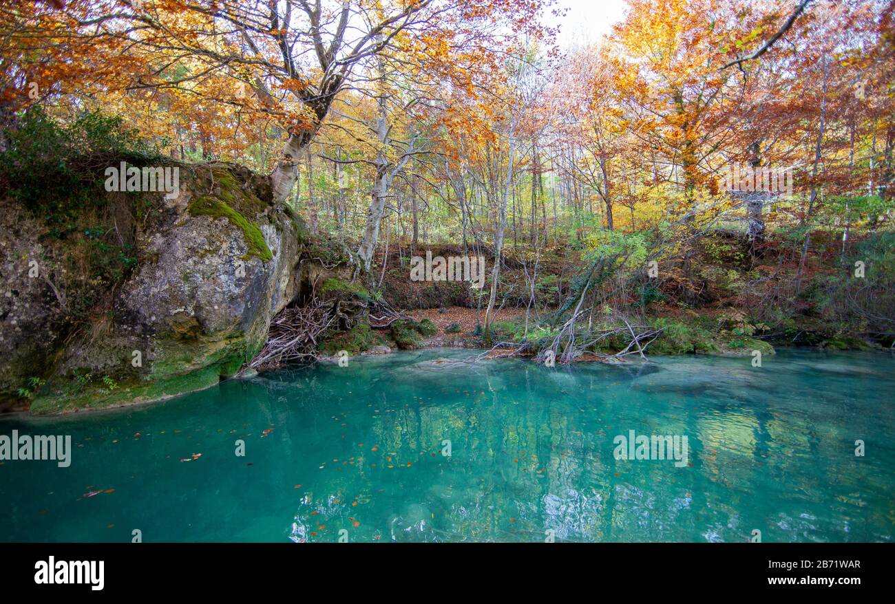 Urederra river, nature park. Navarra,Spain Stock Photo - Alamy