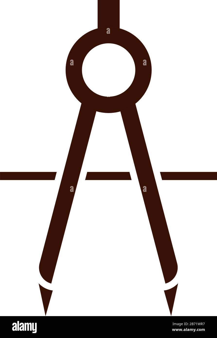 Mathematical compass Stock Vector Images - Alamy