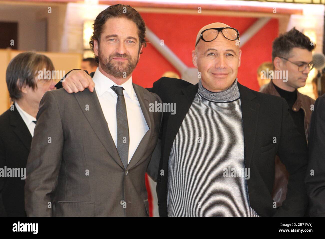 March 12, 2020, Sparta, Greece: Actor GERARD BUTLER with actor BILLY ...