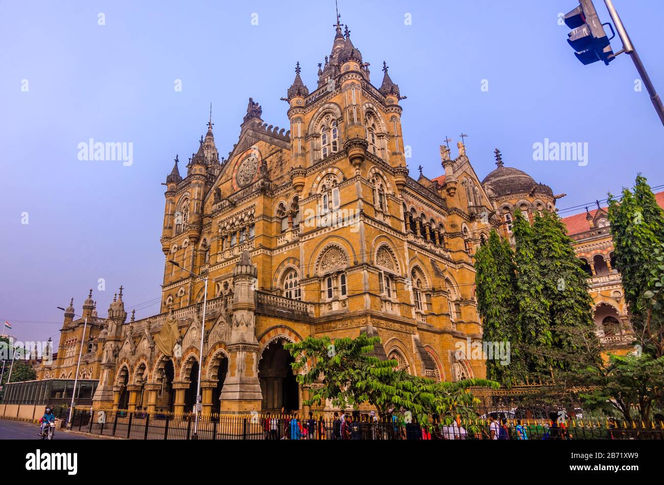 MUMBAI, INDIA – DEC. 19, 2019 : Chhatrapati Shivaji Terminus formerly ...