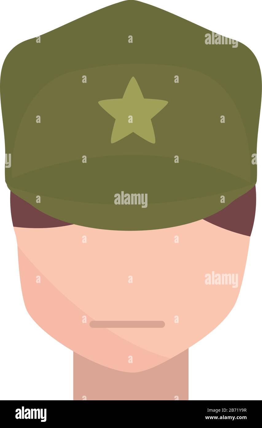 memorial day soldier with cap character military american celebration ...