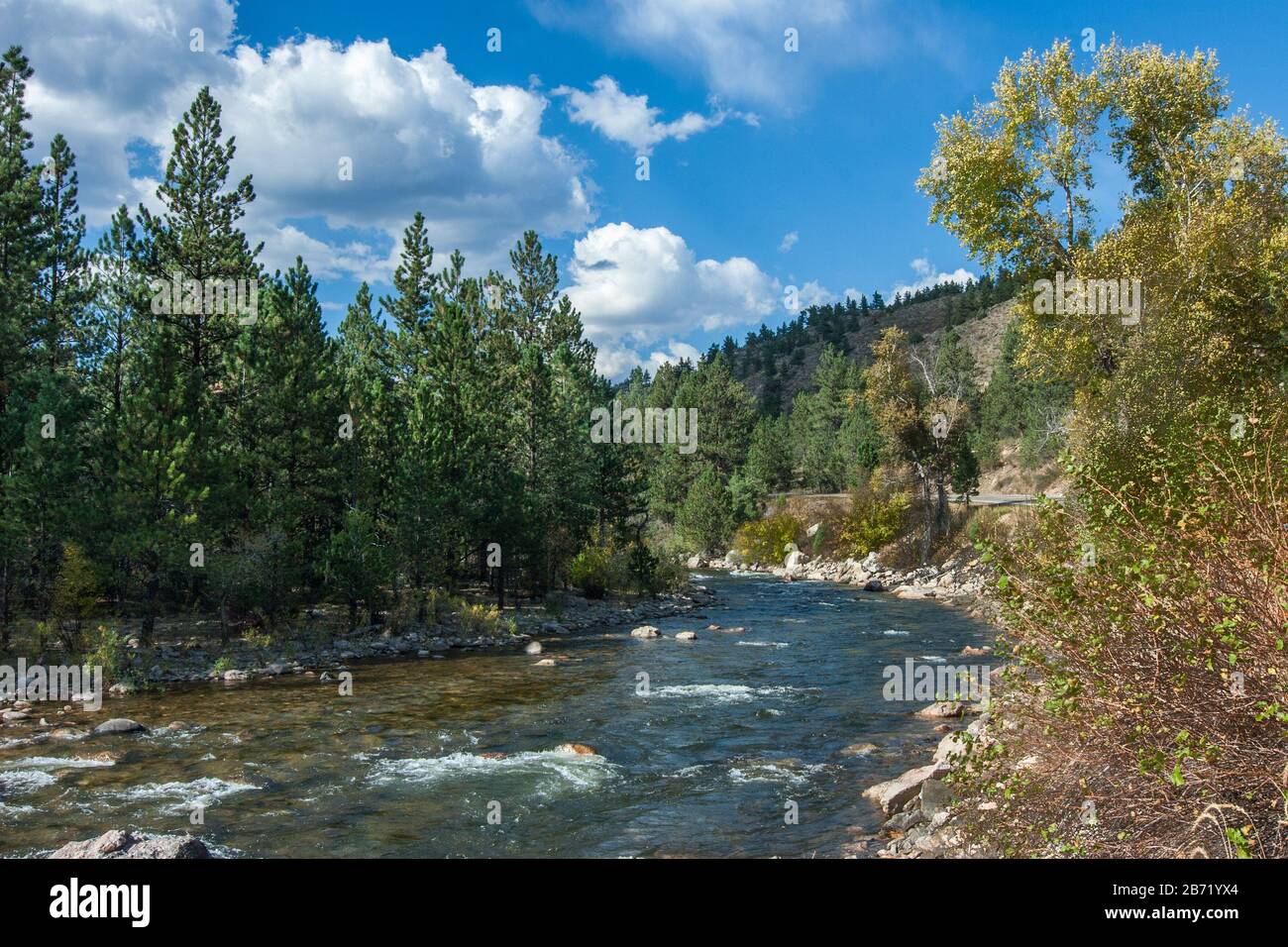 Poudre River in northern Colorado Stock Photo - Alamy