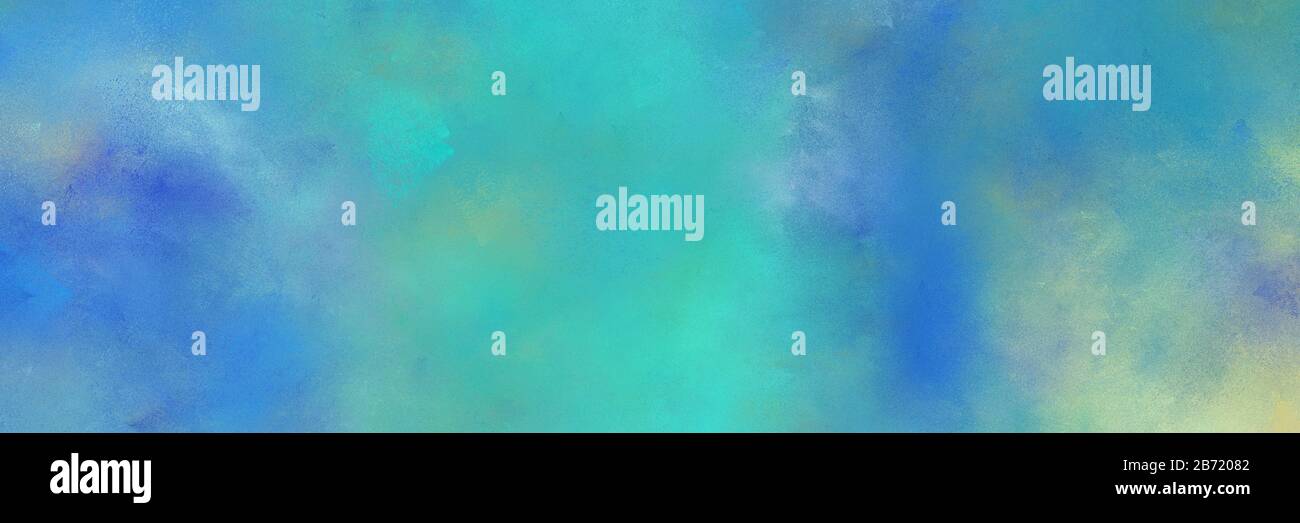 painted grunge horizontal banner background with steel blue, ash gray ...