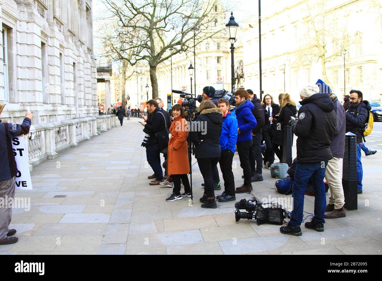 BETH RIGBY POLITICAL EDITOR FOR SKY NEWS IN WHITEHALL, WESTMINSTER ...
