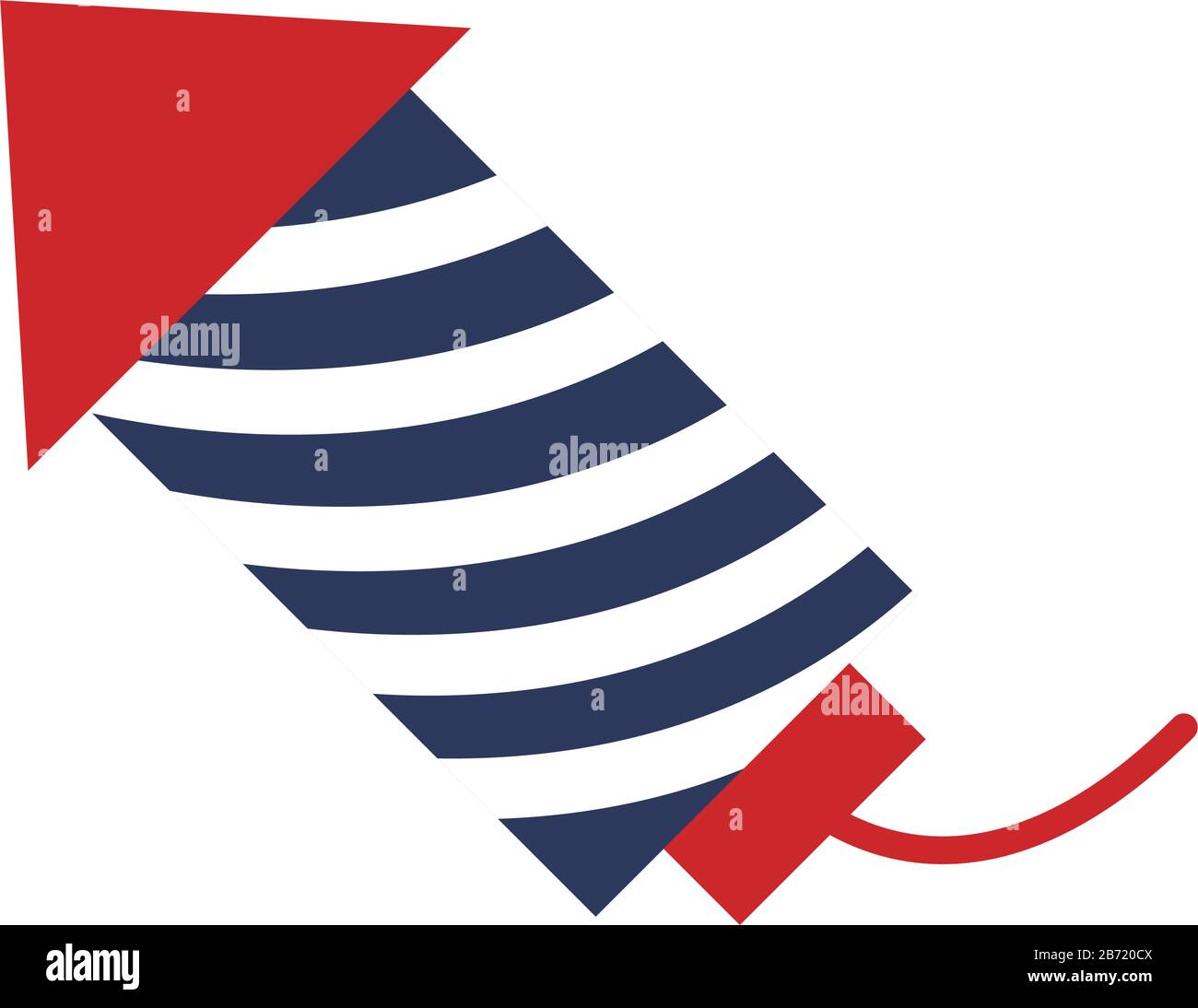 memorial day rocket fireworks american celebration vector illustration ...