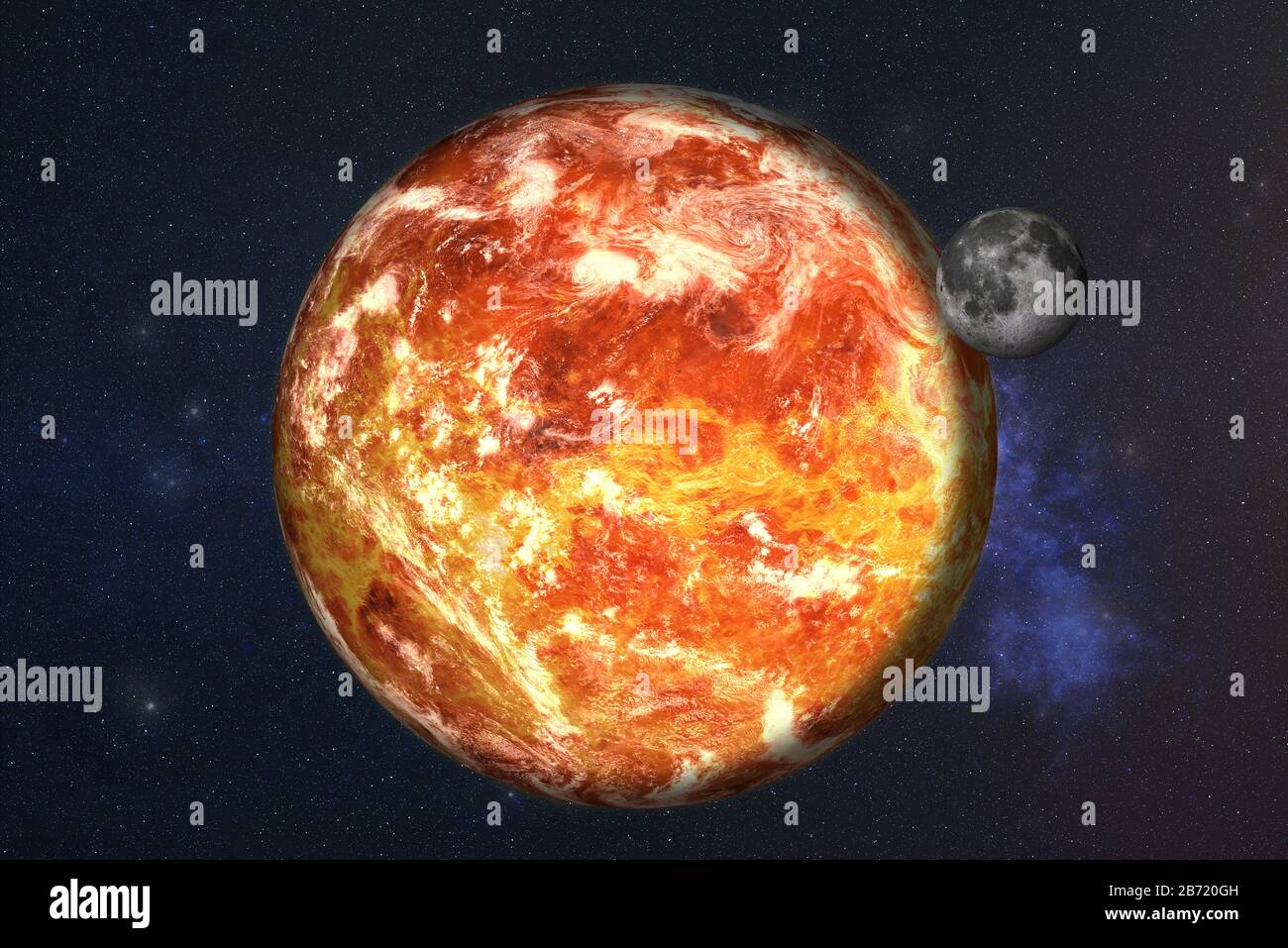 Early earth moon system hi-res stock photography and images - Alamy