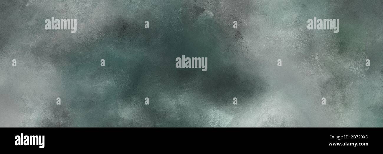 abstract painted art retro horizontal background header with dim gray ...