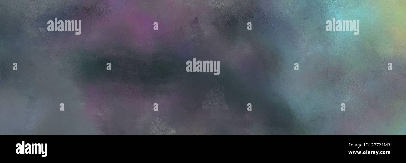 painted antique horizontal background header with dim gray, dark sea ...