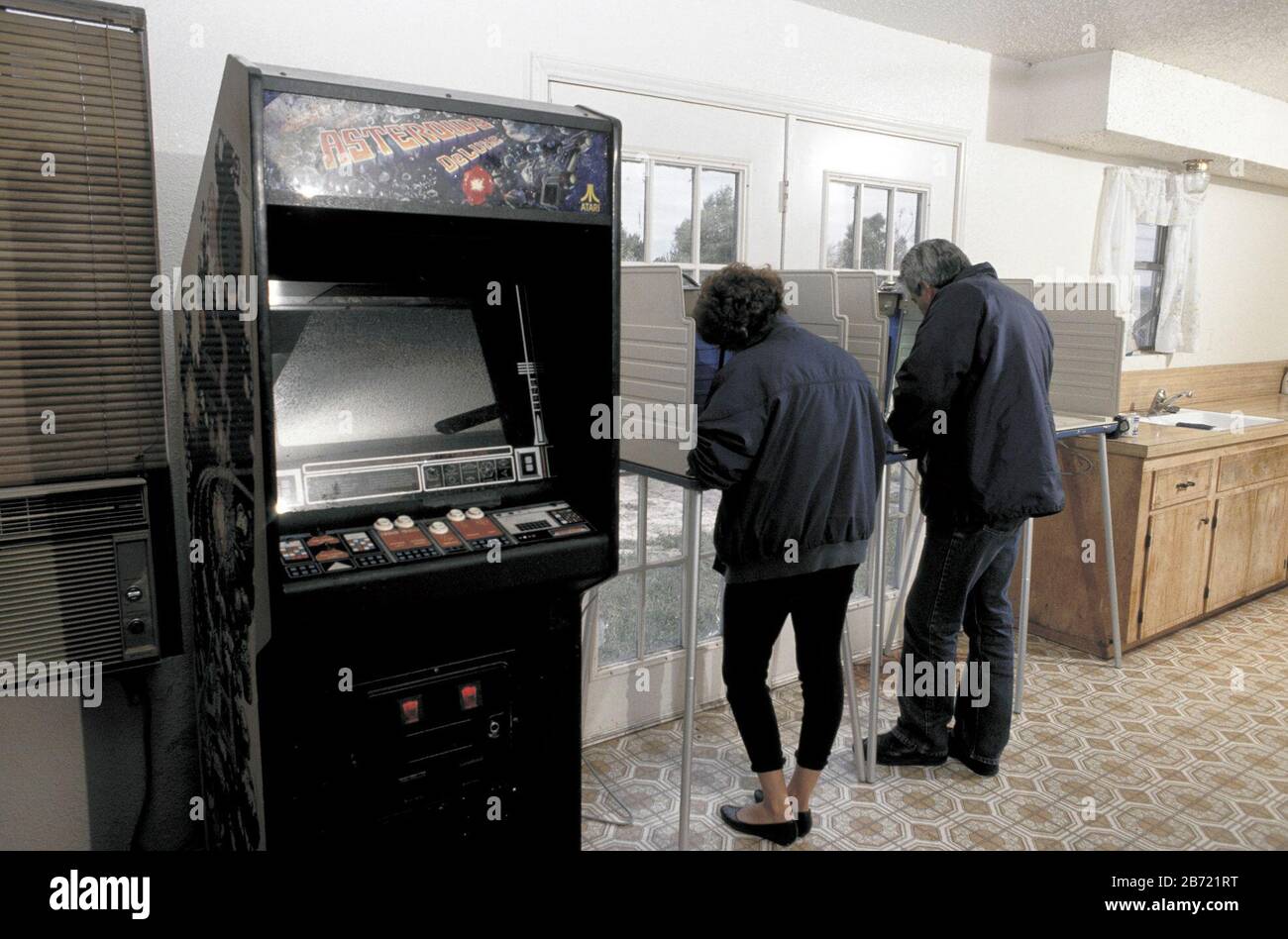 Austin, Texas USA: Unusual polling place: voting in private home. ©Bob ...