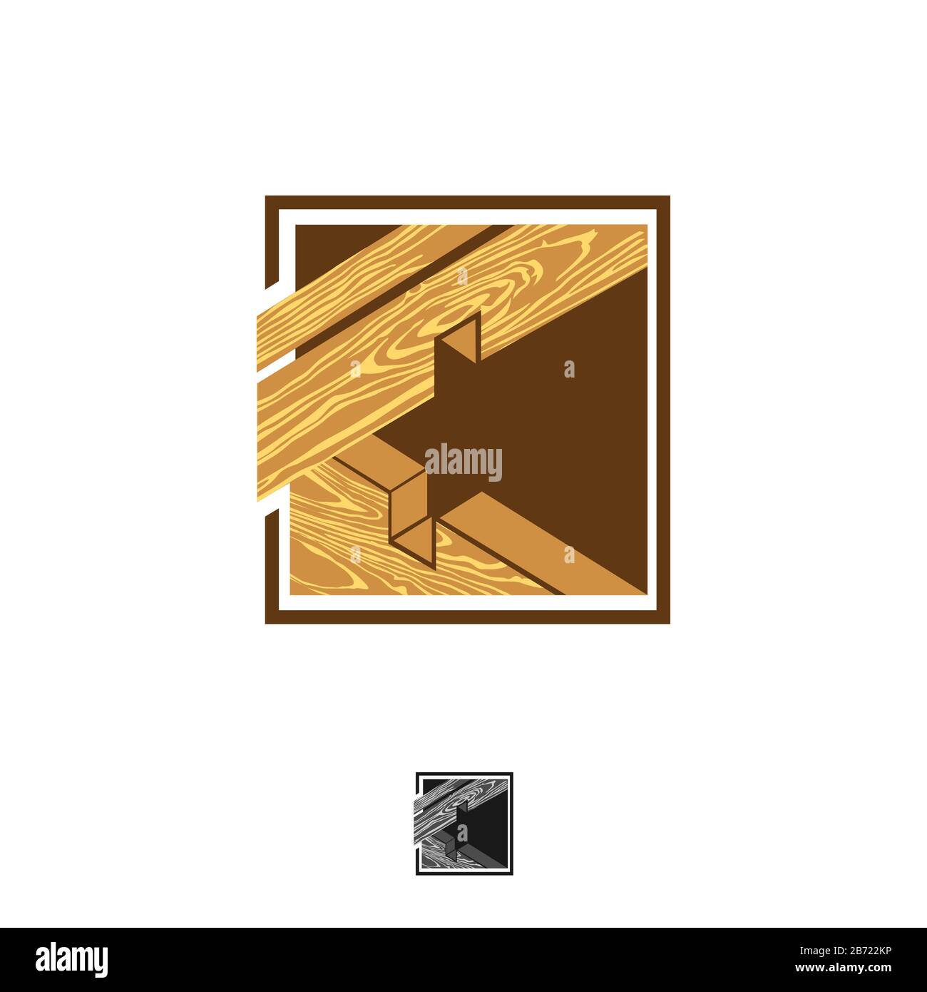 Wooden joints logo. The Butt Joint is an easy woodworking joint. logo ...