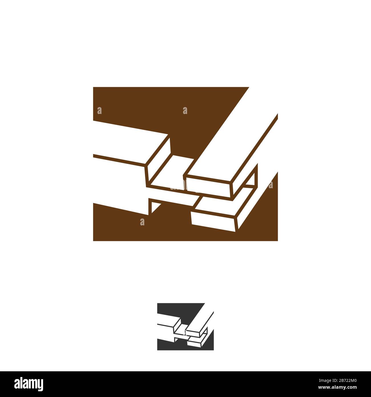 Wooden joints logo. The Butt Joint is an easy woodworking joint. logo ...