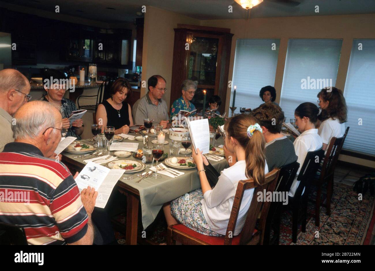 Jewish family celebrates passover High Resolution Stock Photography and ...