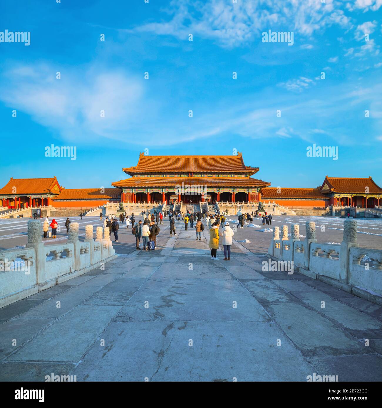 Beijing, China - Jan 9 2020: Taihemen (Gate of Supreme Harmony) is the ...