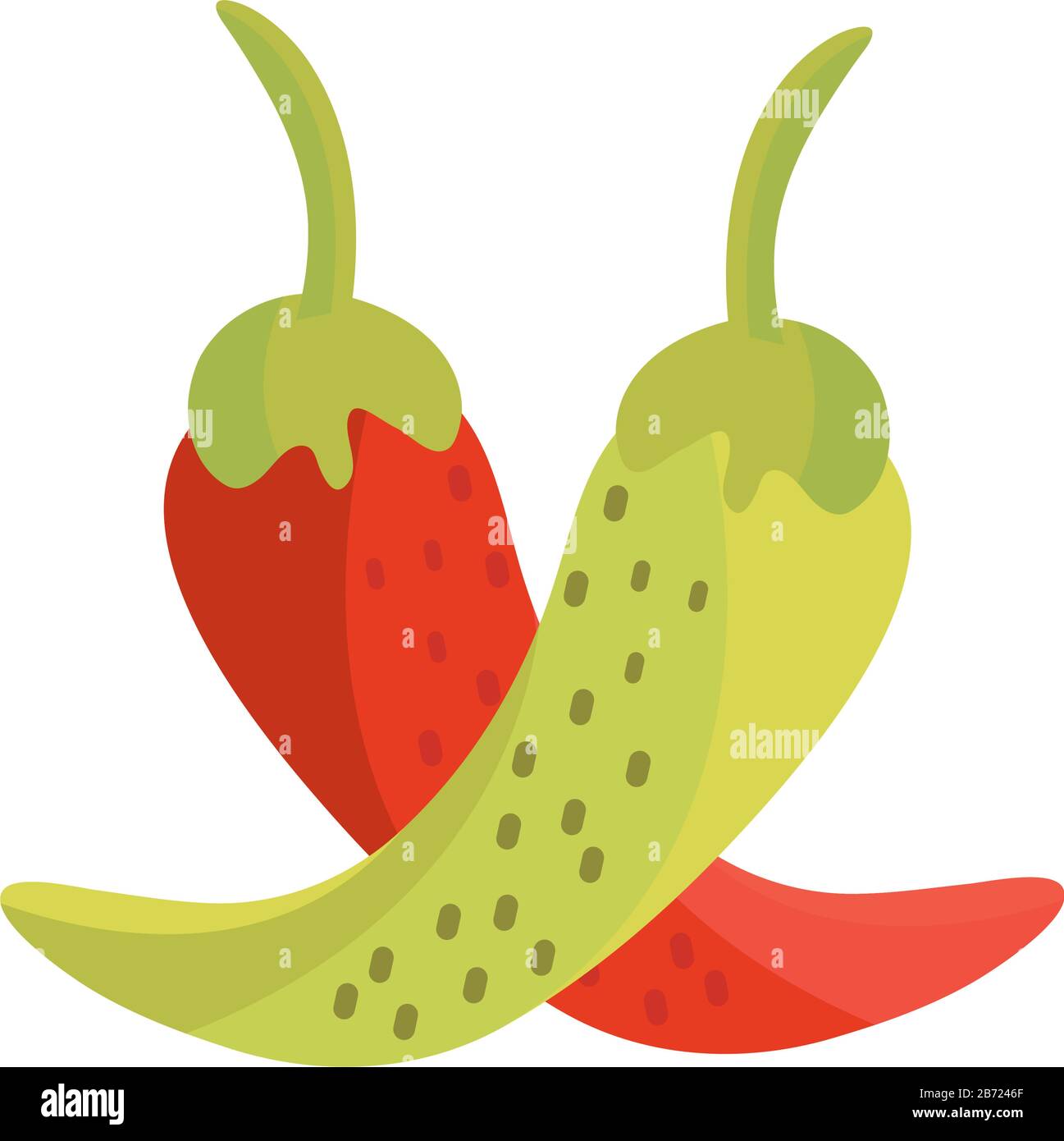 cinco de mayo chili peppers spicy food vector illustration Stock Vector ...