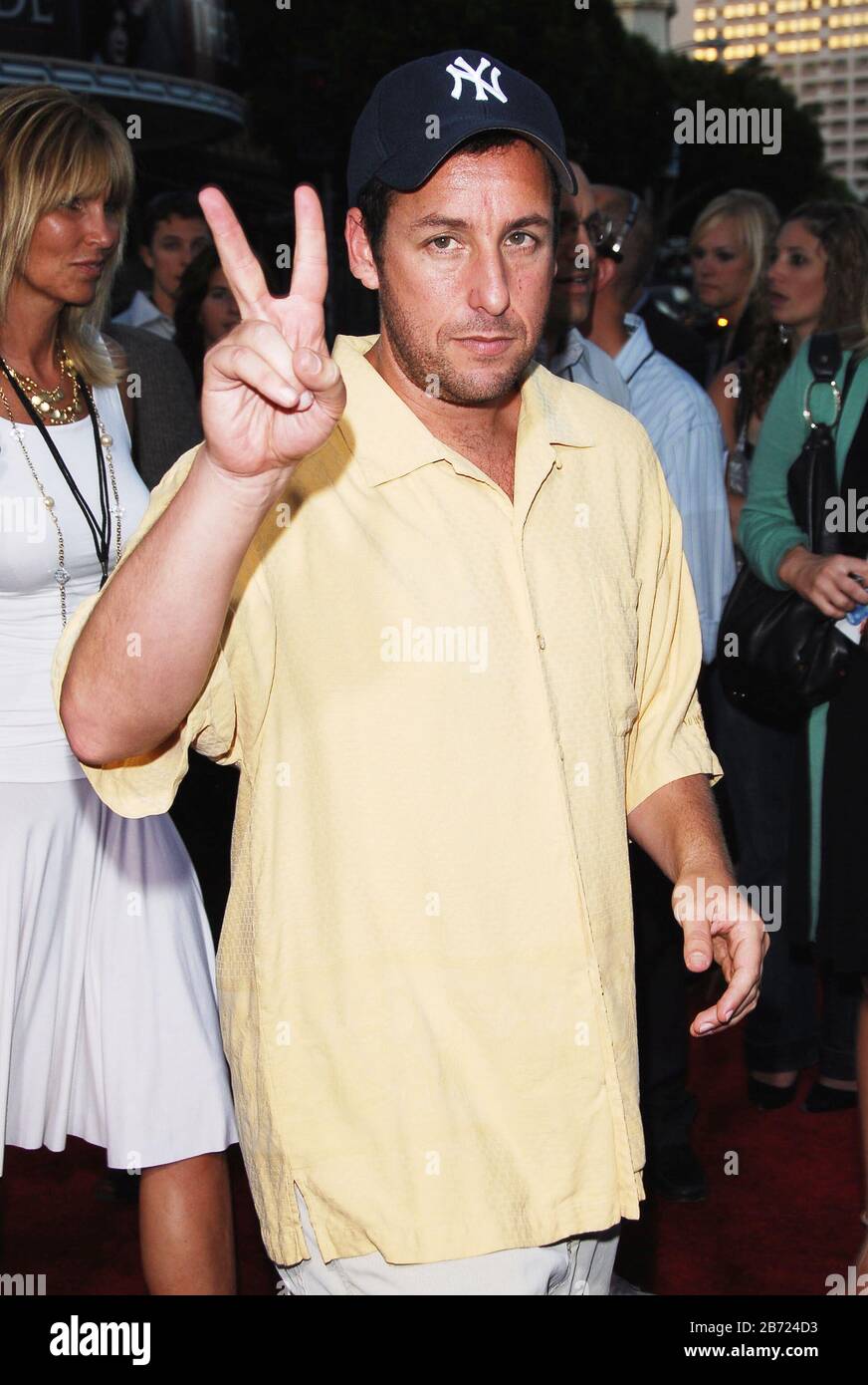 Adam Sandler at the Los Angeles Premiere of "Click" held at the Mann ...