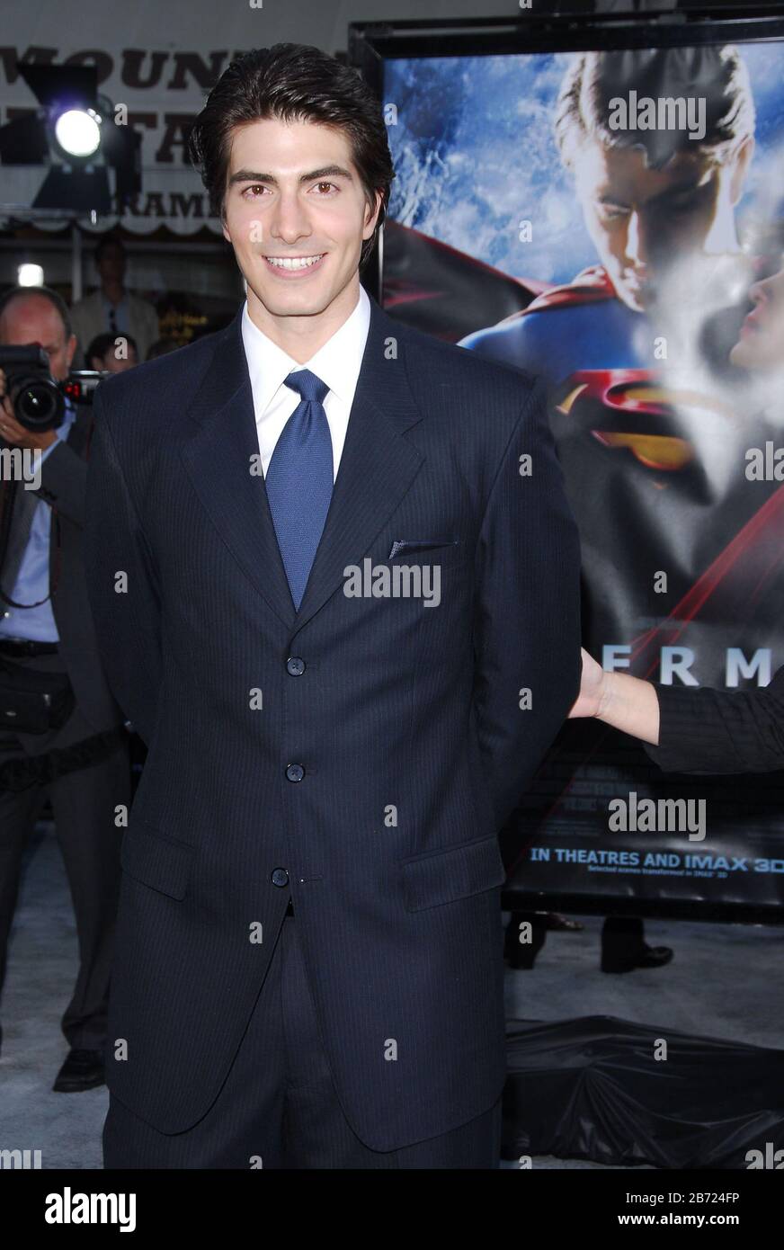 Brandon Routh at the World Premiere of "Superman Returns" held at the ...