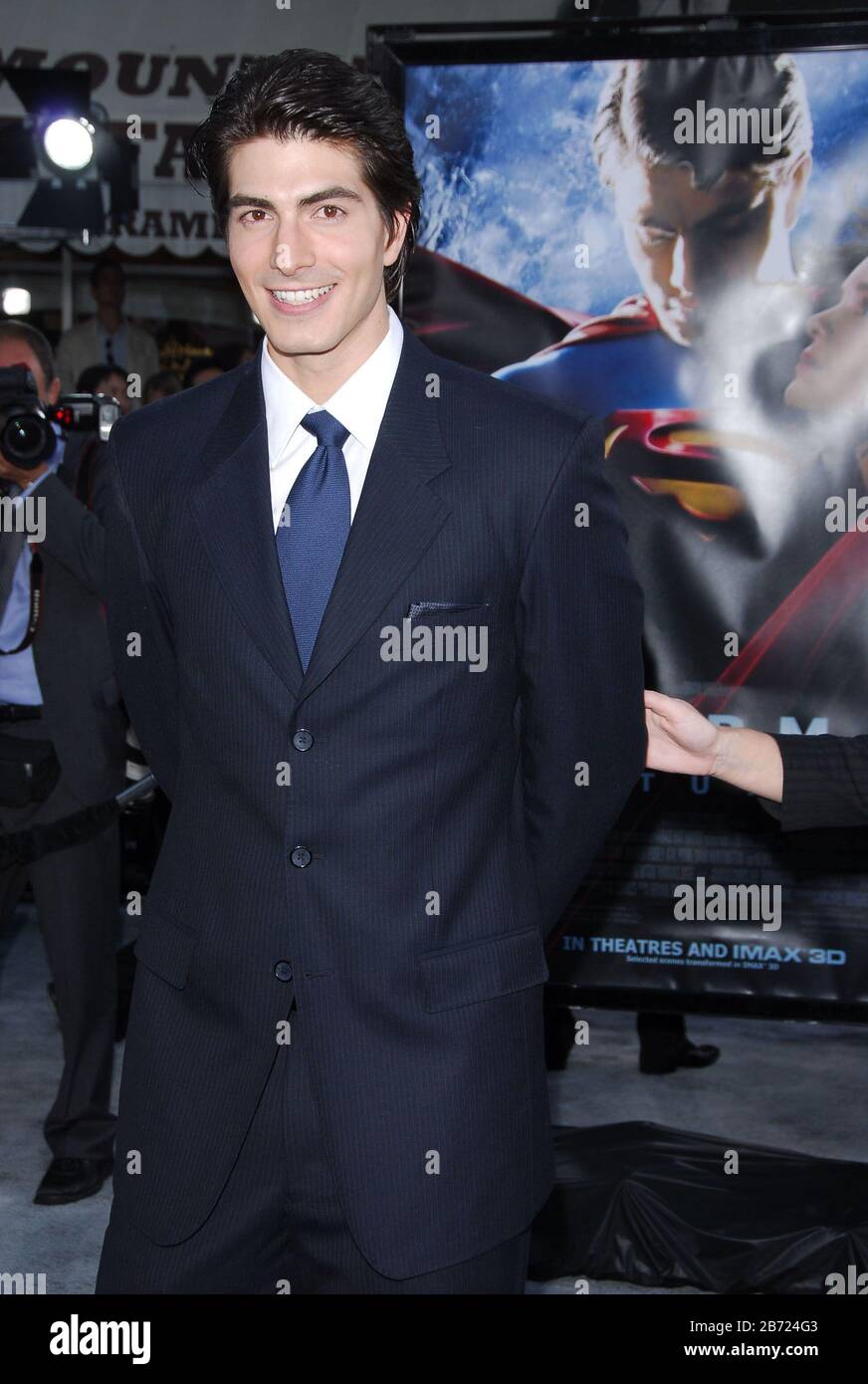 Brandon Routh at the World Premiere of "Superman Returns" held at the ...