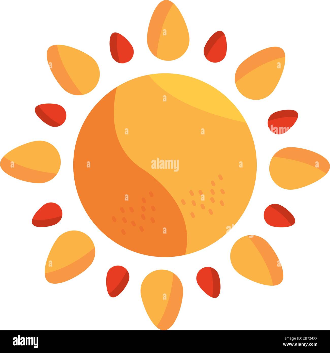 sun summer hot climate weather vector illustration Stock Vector Image ...