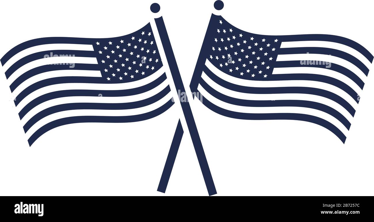 Clipart Crossed Flags