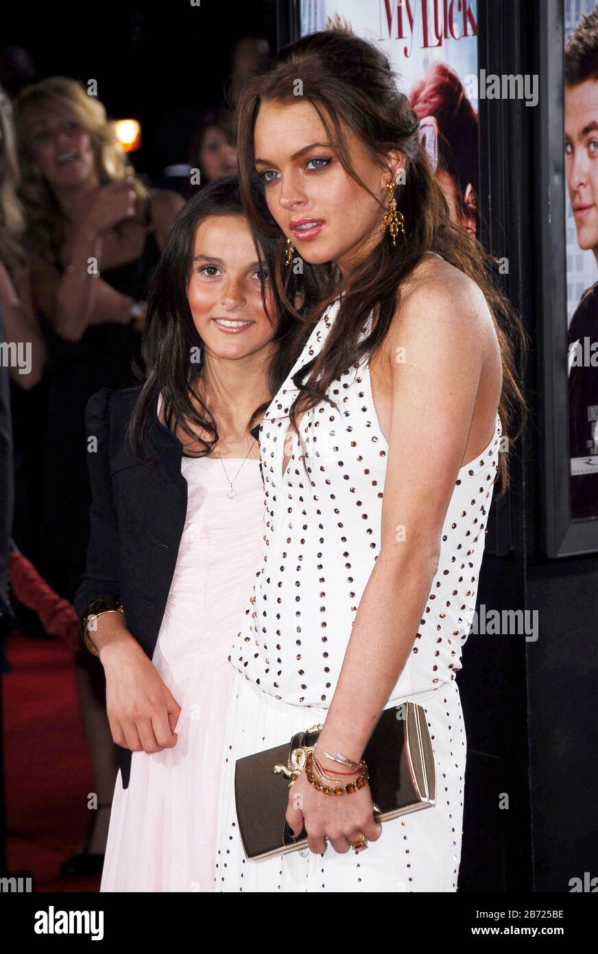 Lindsay Lohan and sister Ali Lohan at the Los Angeles Premiere of "Just My Luck" held at the ...