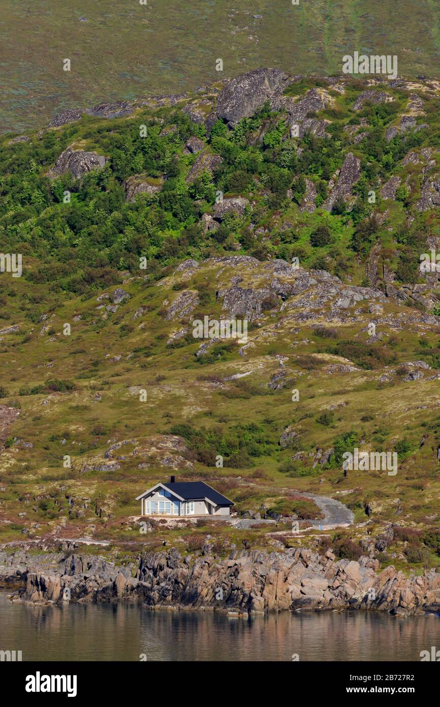 Ramsvika area, , Mortsund Village, Lofoten Islands, Nordland County ...