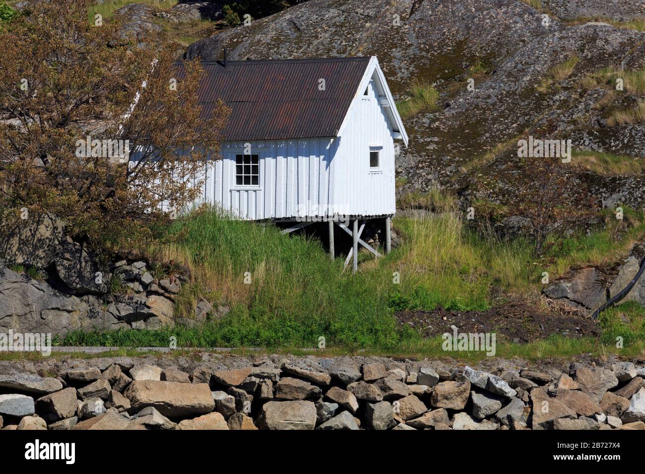 Ballstad Fishing Village, Lofoten Islands, Nordland County, Norway ...