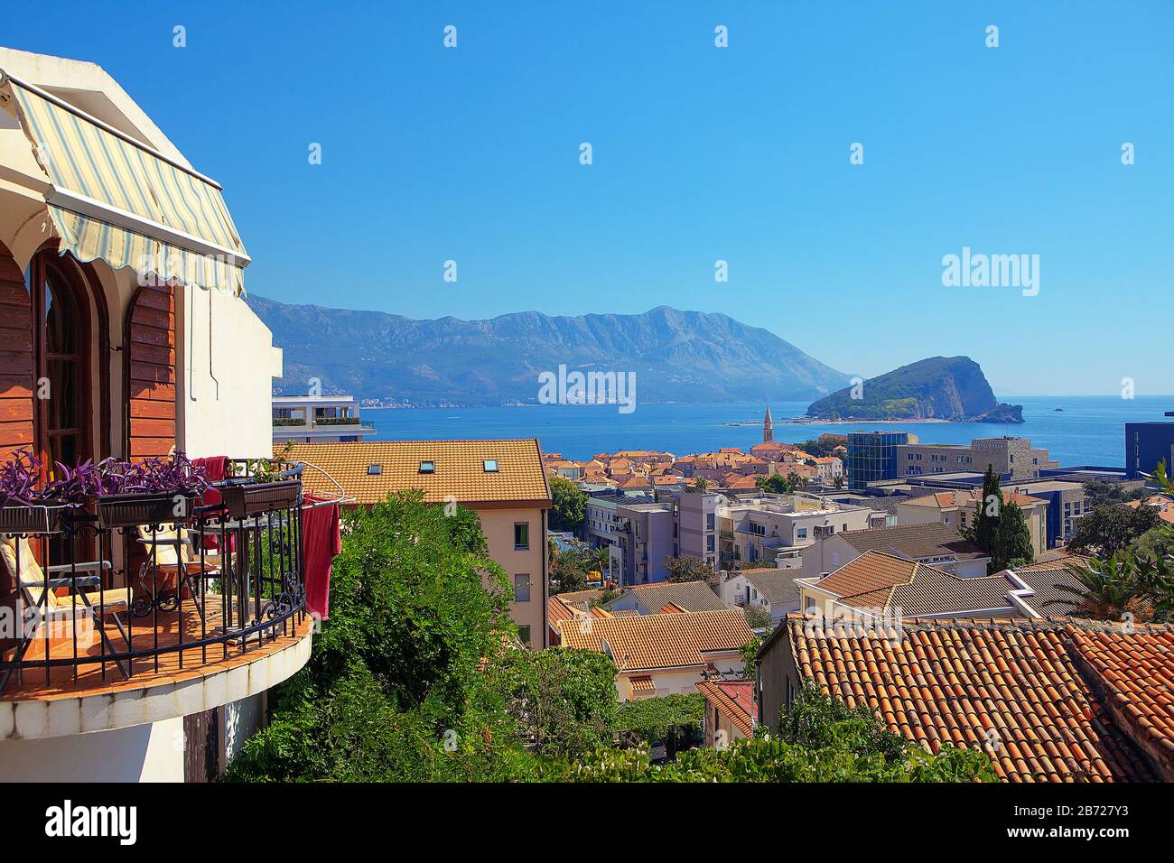 Panoramic sea view from villa hi-res stock photography and images - Alamy